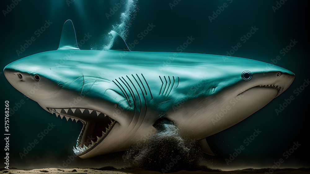 the great king of the seas two-headed mutant shark that was filmed ...