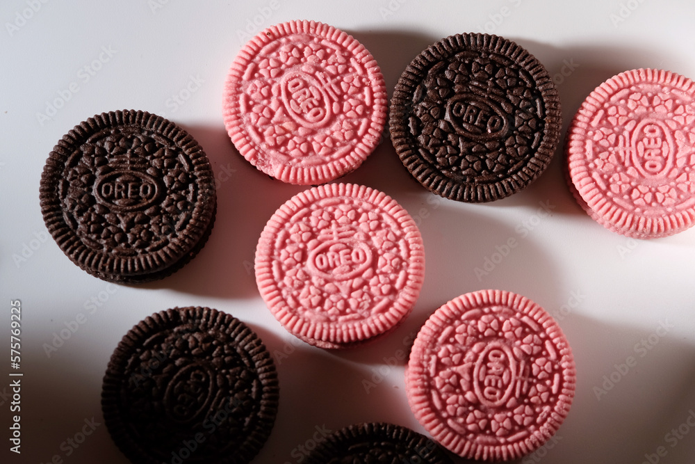 Kuala Lumpur Malaysia - February 2023. Buying Limited Edition of Oreo Sandwich cookies x ...