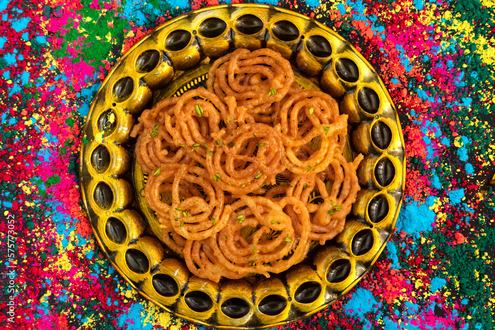 Foto de Jalebi Also Called Jilapi, Jilebi, Jilipi, Zulbia, Jerry ...