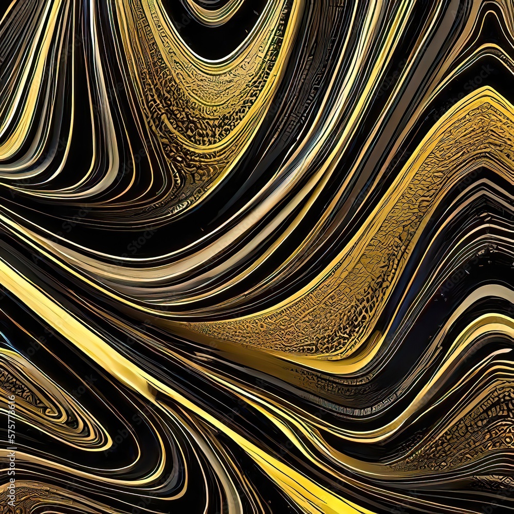 Gold marble texture Illustration bold contrasting veining (Natural ...