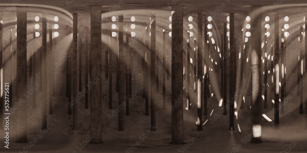 8K HDRI map, 360 degree environment panorama background with light ...