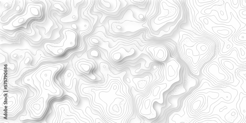 Topographic map. Geographic mountain relief. Abstract lines background ...