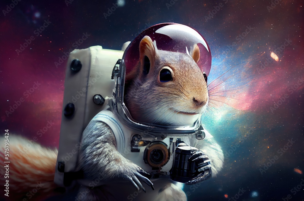 Squirrel In A Space Suit