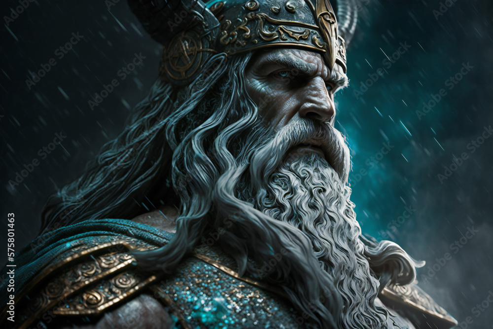 Odin (Wotan) the all-father, the ruler of the Aesir - god of knowledge ...