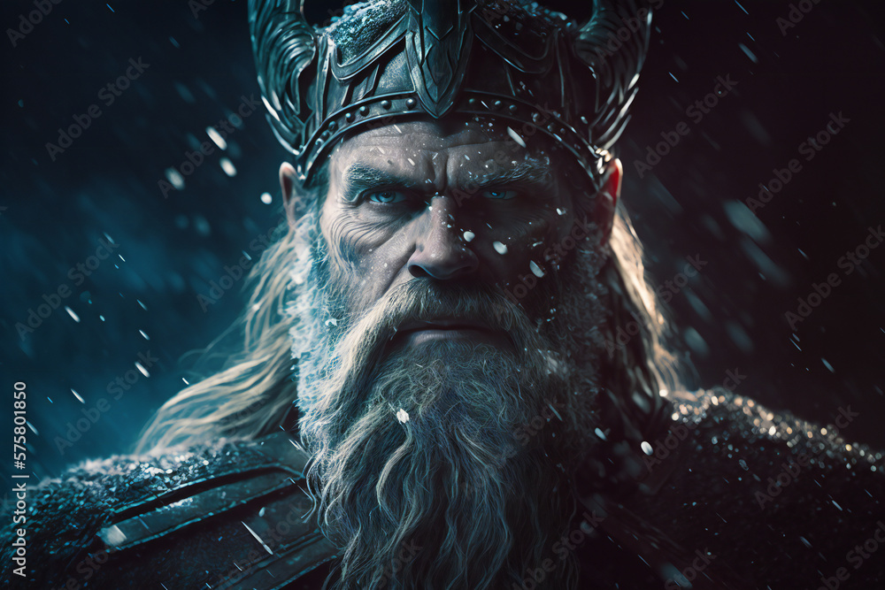 Odin (Wotan) the all-father, the ruler of the Aesir - god of knowledge ...