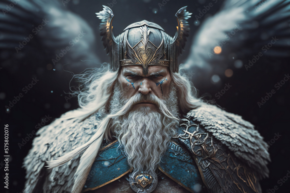 Odin (Wotan) the all-father, the ruler of the Aesir - god of knowledge ...