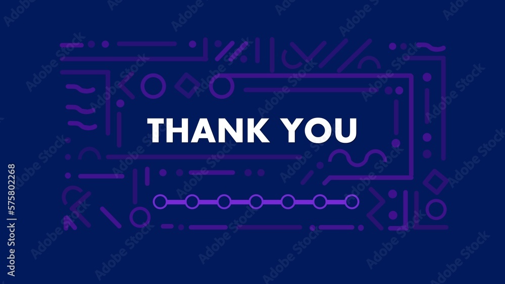 Thank You - Retro/Electronic Slide Background for PowerPoint Stock ...