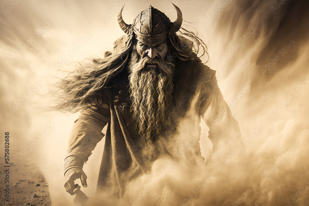 Odin (Wotan) the all-father, the ruler of the Aesir - god of knowledge ...