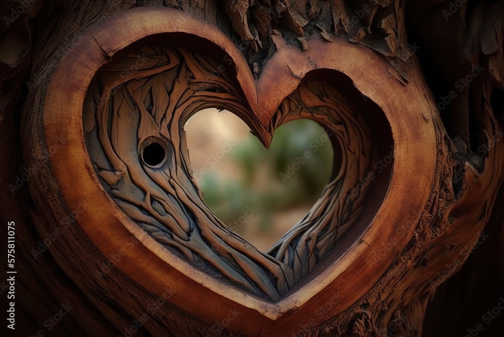 For lovers, a heart carved into a tree is a tangible symbol of their ...