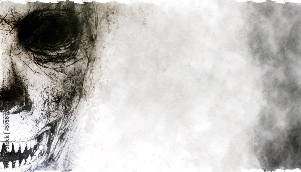 Horror texture white background with space for design Generative AI ...