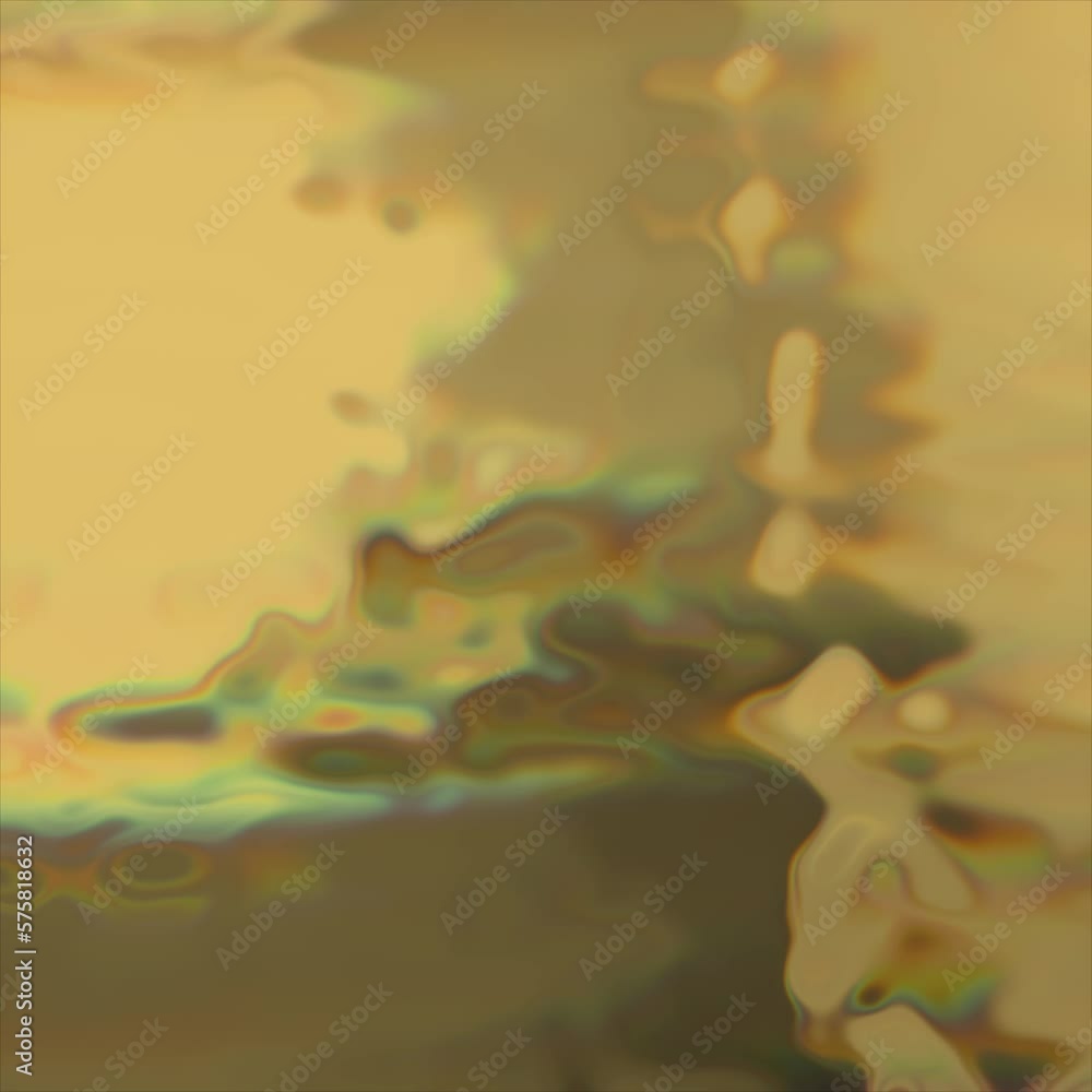 3D Holographic waving cloth texture. Liquid holographic background ...