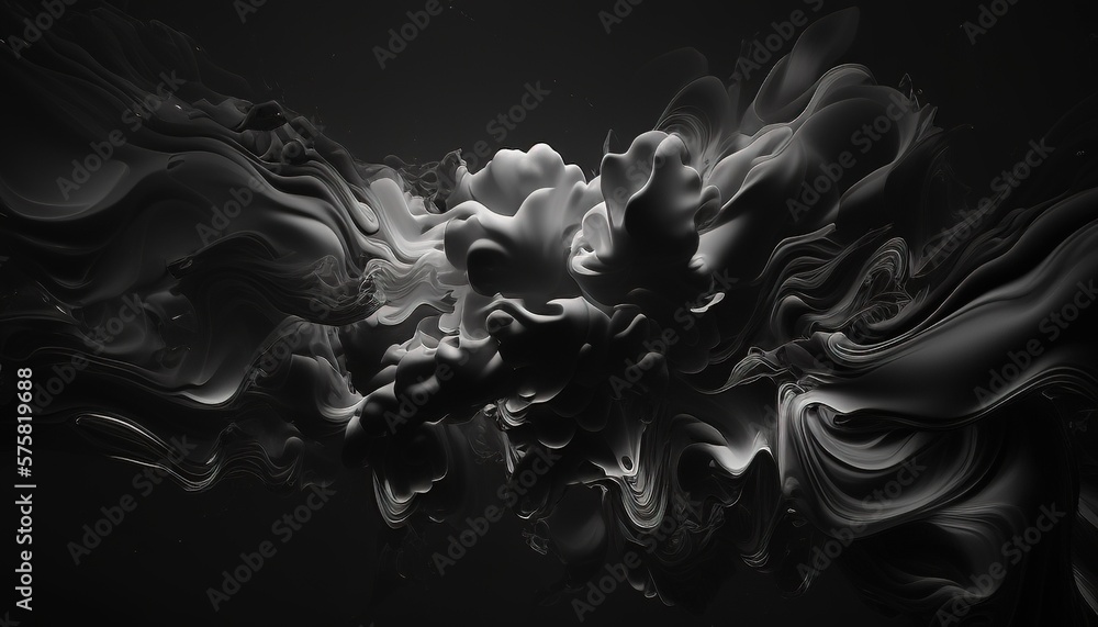 Blackest black backdrop for dramatic effect, conveying intensity and ...