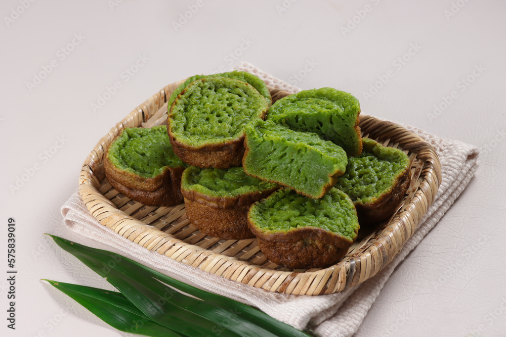 Bika Ambon Pandan is a traditional cakes from Indonesia. It is made ...