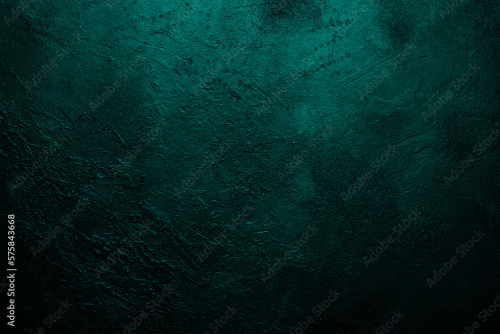 Deep emerald green texture or background with stains, waves and grain ...