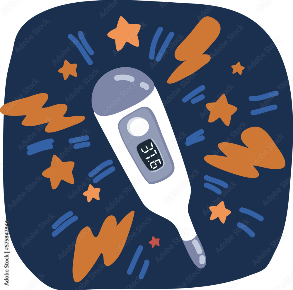 Cartoon vector illustration of Celsius thermometer Stock Vector | Adobe ...