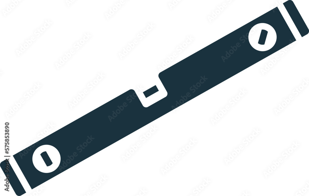 Building level icon. Monochrome simple sign from construction ...