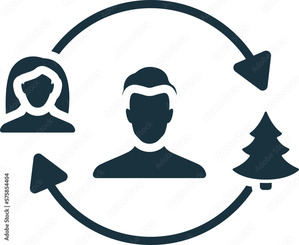 Behavior Icon Monochrome Simple Sign From Core Values Collection Behavior Icon For Logo