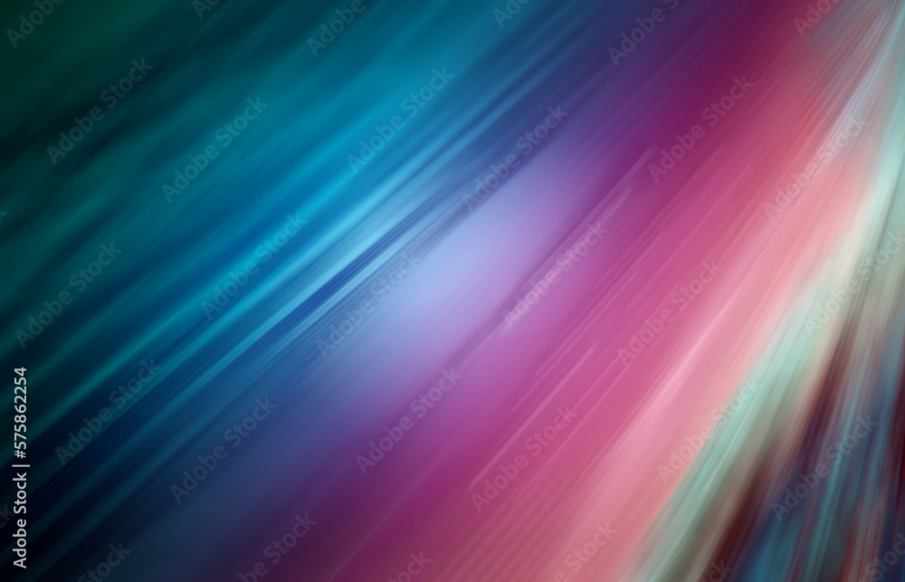 Abstract blue pink light wave effect texture. Blurred turquoise water ...