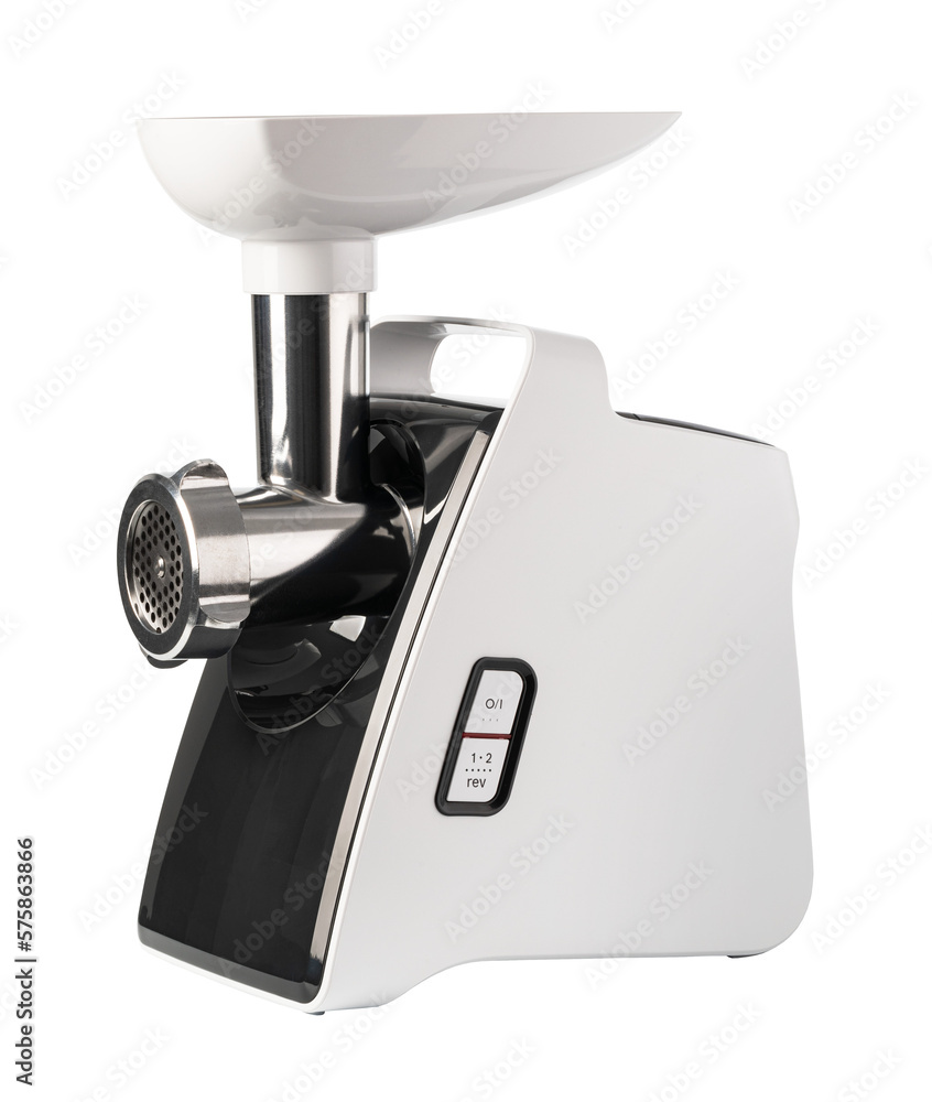 Electric meat grinder on transparent background. png file Stock Photo ...