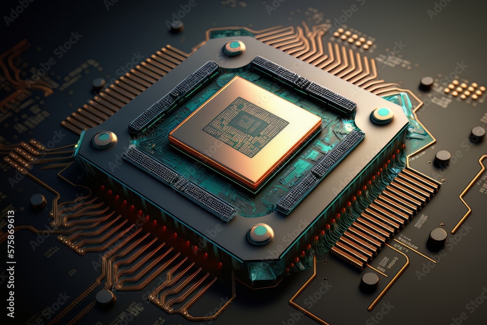 Computer Processor Chip Automate, Chipset, Computer Chip, Computer