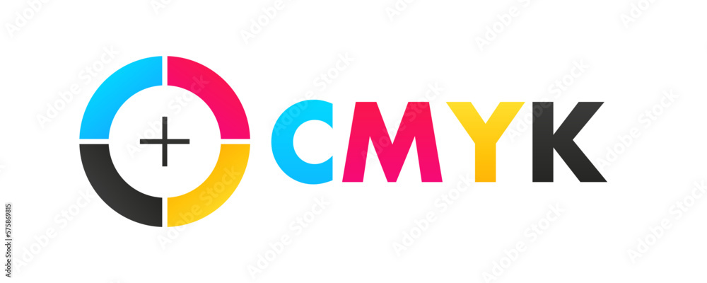 CMYK color palette vector template. Cmyk logo template service print ...