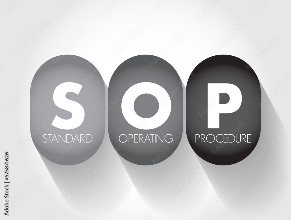 SOP Standard Operating Procedure - set of step-by-step instructions compiled by an organization ...