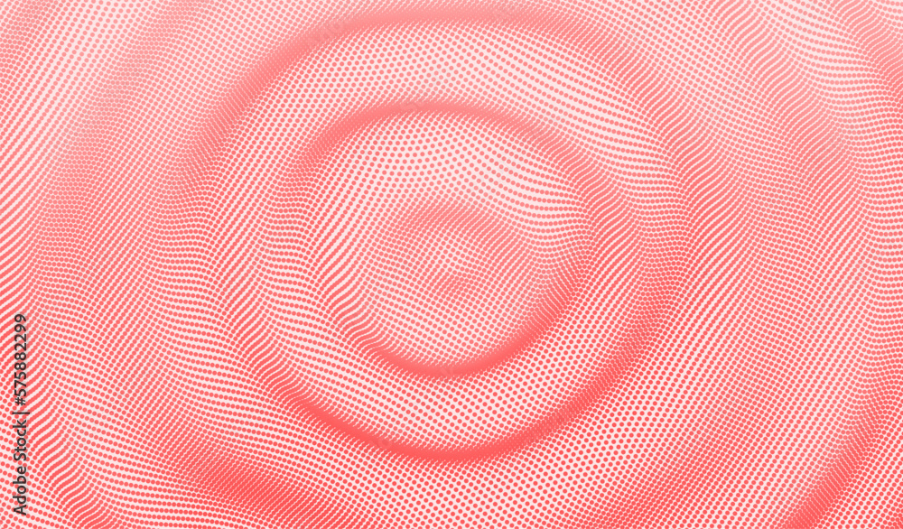 3D wavy background with ripple effect. Vector illustration with ...