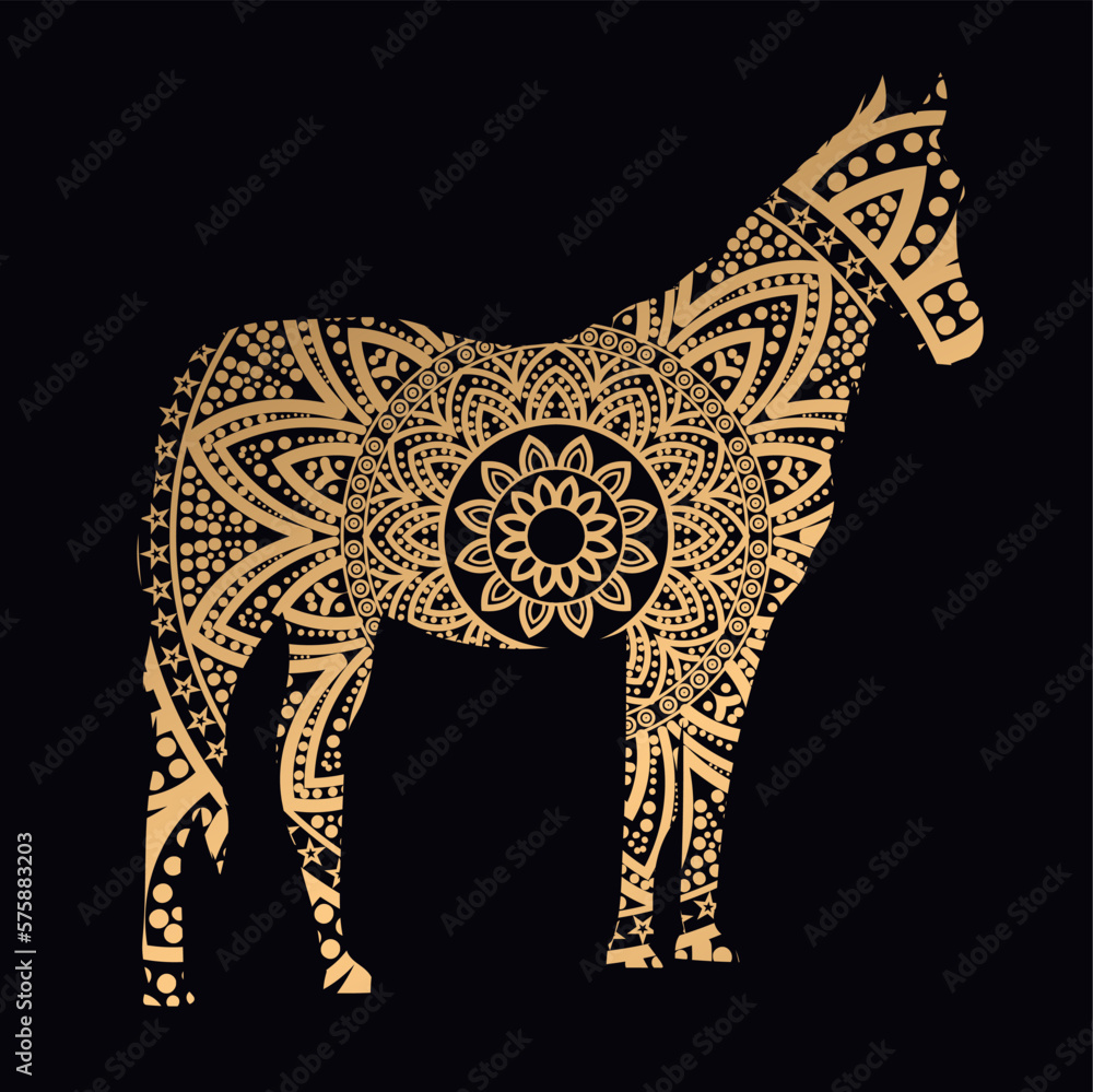 Mandala animal coloring book page for kids and adult mandala designs ...