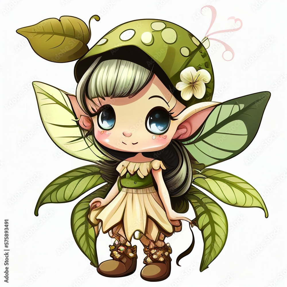 cartoon Pixie clipart Stock Illustration | Adobe Stock