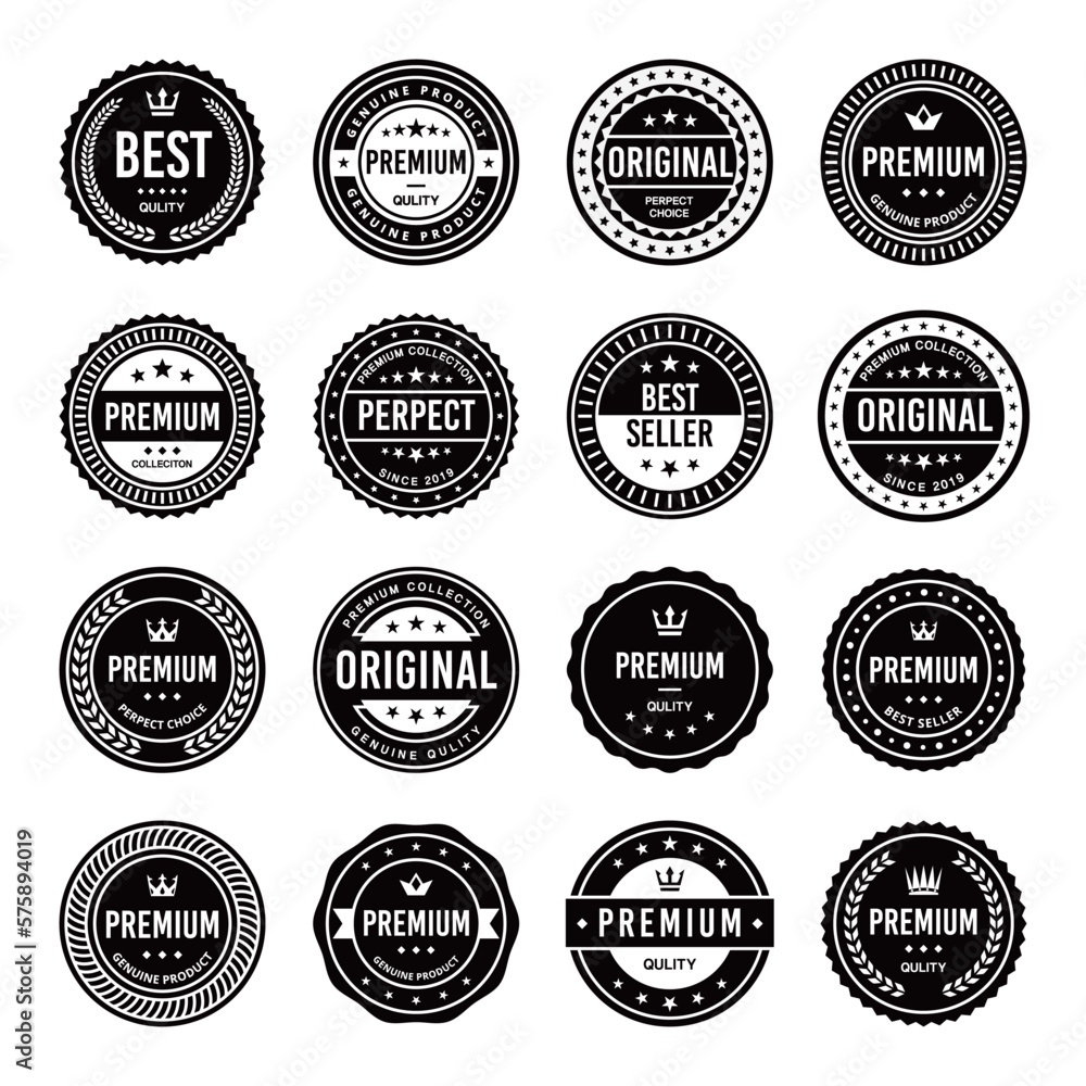 Classic Vintage Retro Premium Vector Badge, Emblem, Logo, Label ...