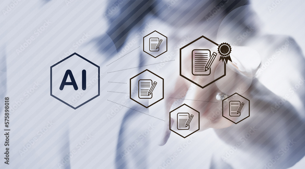 Graph of text production with the support of artificial intelligence ...