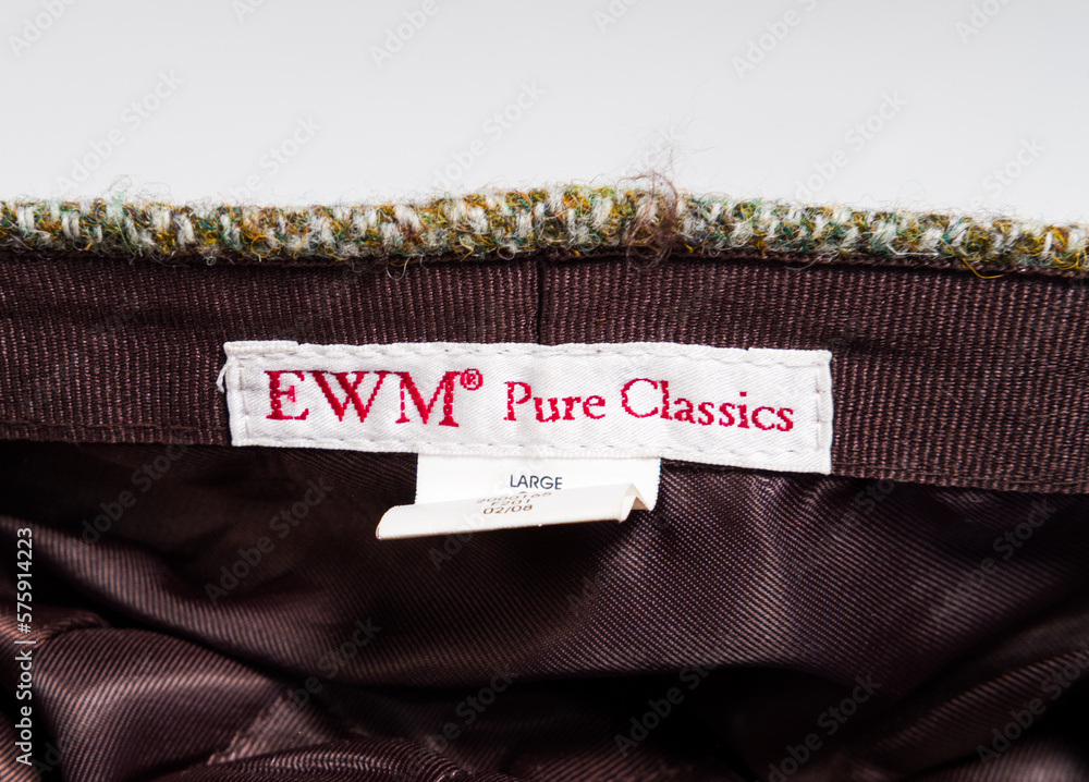 kent, uk 01.01.2023 Harris Tweed baker Boy Cap scotland, Peaky Blinders ...