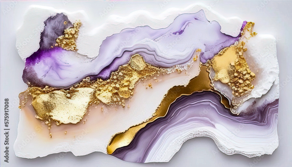 Swirl of purple gold marble abstract background, Liquid marble design ...