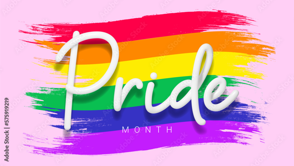 Vector symbol for Pride month. LGBT vector illustration. Symbol of ...