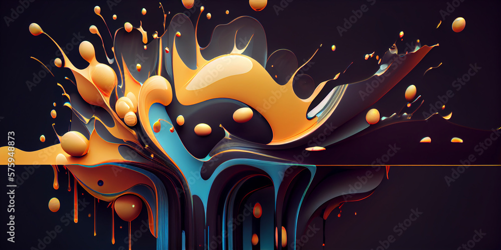 3D abstract art background design Stock Illustration | Adobe Stock