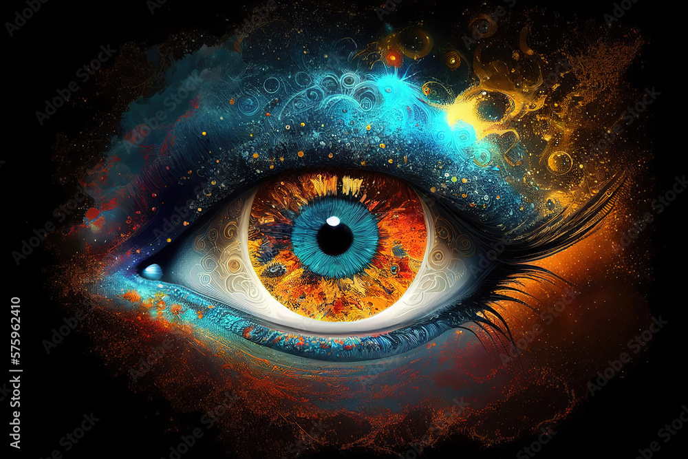 The activated third eye in harmony with cosmos, pineal gland linked to ... The activated third eye in harmony with cosmos, pineal gland linked to ...