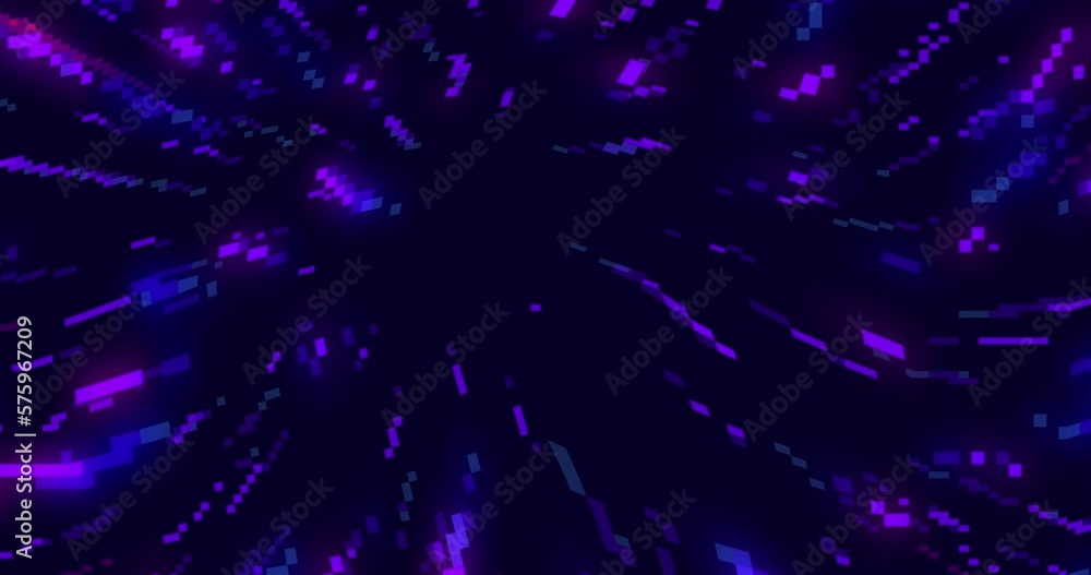Cosmic background. Pixel art hyper jump, speed of light, fireworks ...