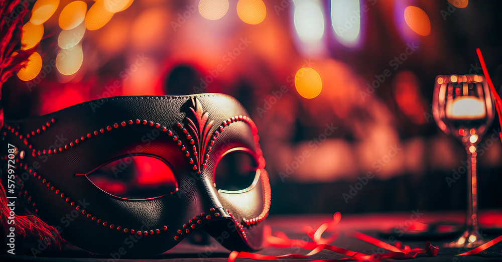 Photo & Art Print Wolf mask for adult masked ball and anonymous party ...