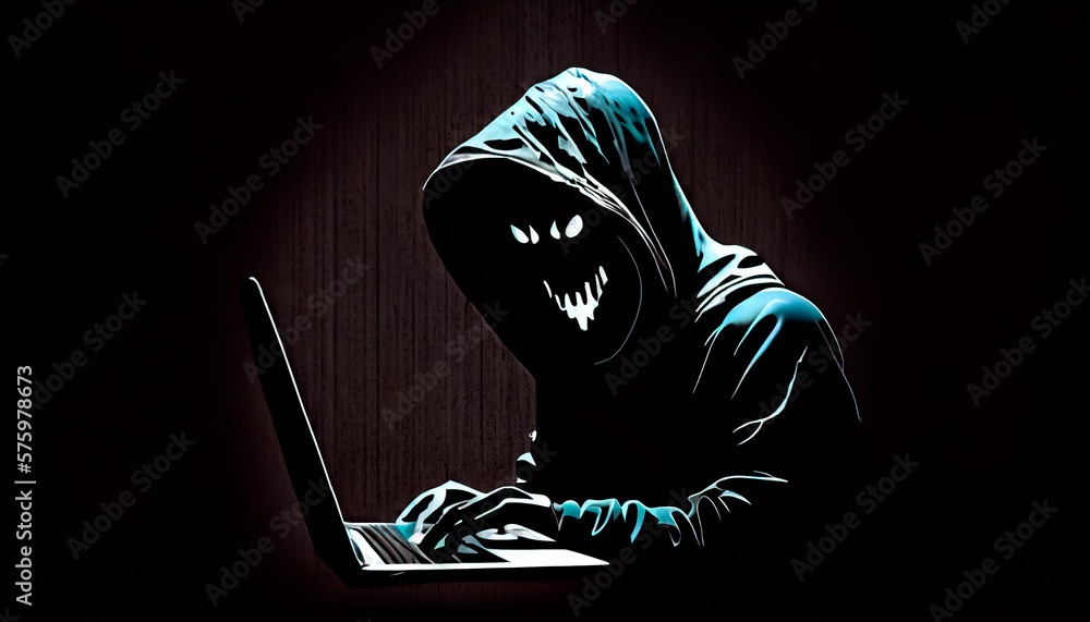 Ghost hacker criminal scary hood anonymous creepy devil danger ...