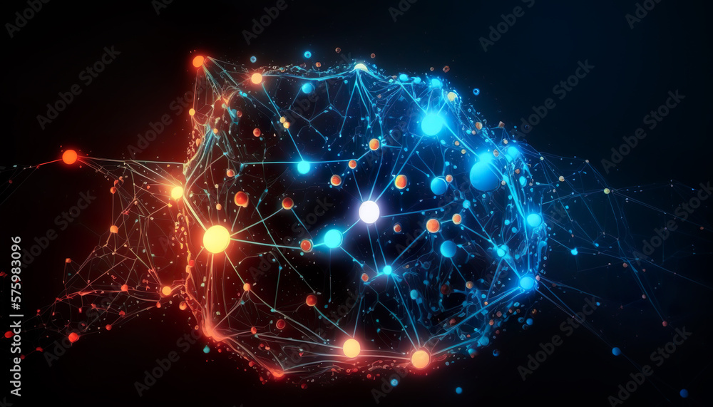system of digitalization processor or Neural networks of Artificial Intelligence.power and ...