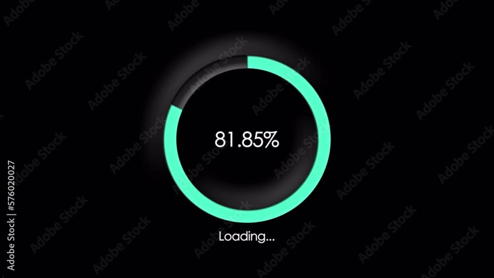 Animations and motion graphics Loading bar. Futuristic progress loading bar 0-100. Download ...