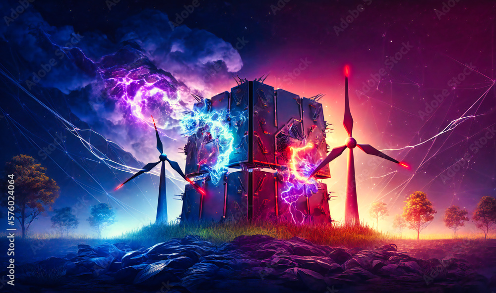 Renewable energy systems Stock Illustration | Adobe Stock