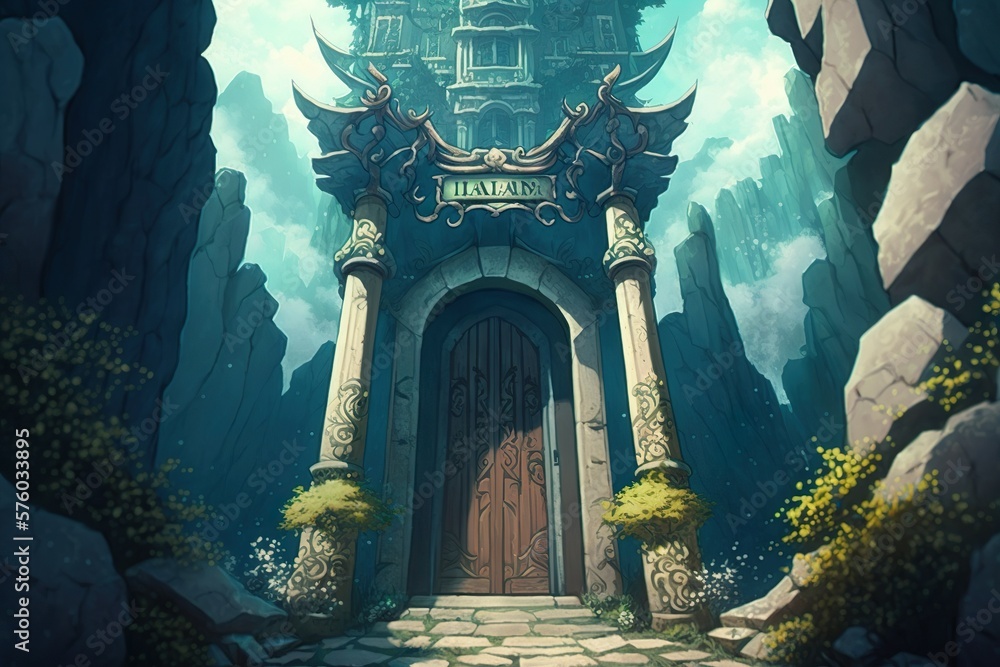 Gates of the Gods: A Majestic Entrance to Mount Olympus AI Generated ...