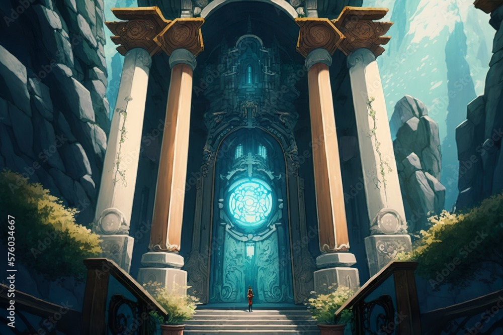 Gates of the Gods: A Majestic Entrance to Mount Olympus AI Generated ...