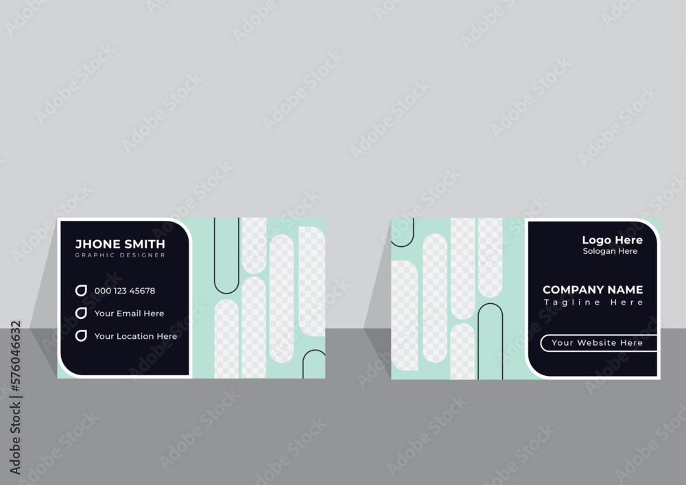 Professional creative modern minimalist business card design template ...