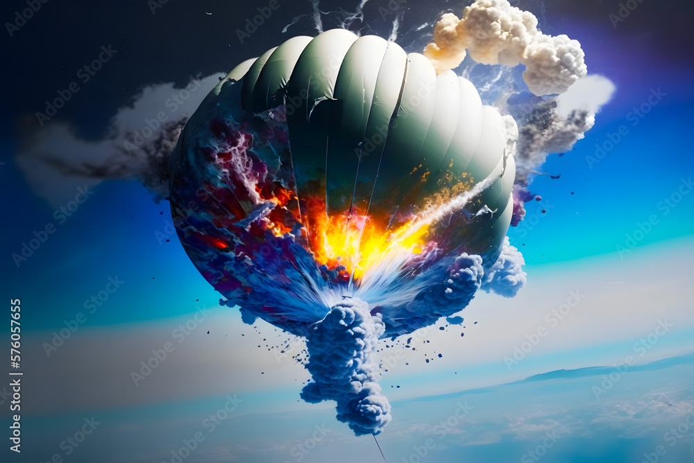 Weather balloon shot down by air defense missile for violating the ...