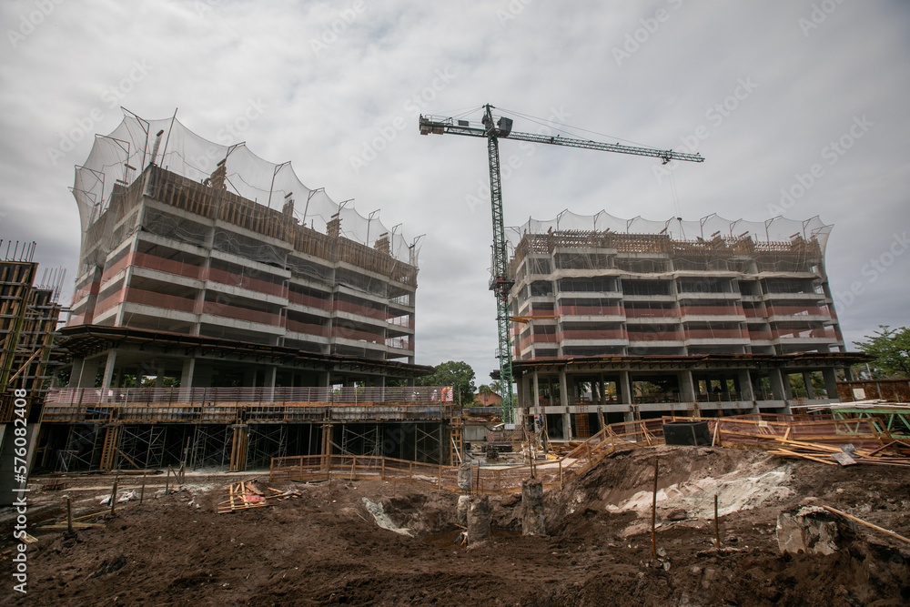 The civil construction industry grows worldwide, pictured here is ...