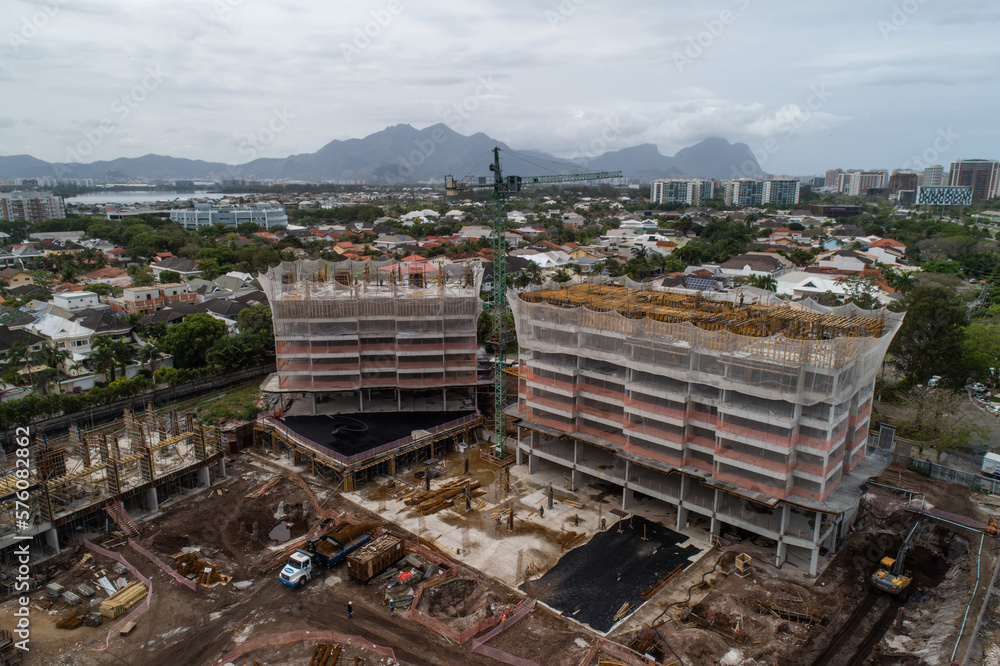 The civil construction industry grows worldwide, pictured here is ...