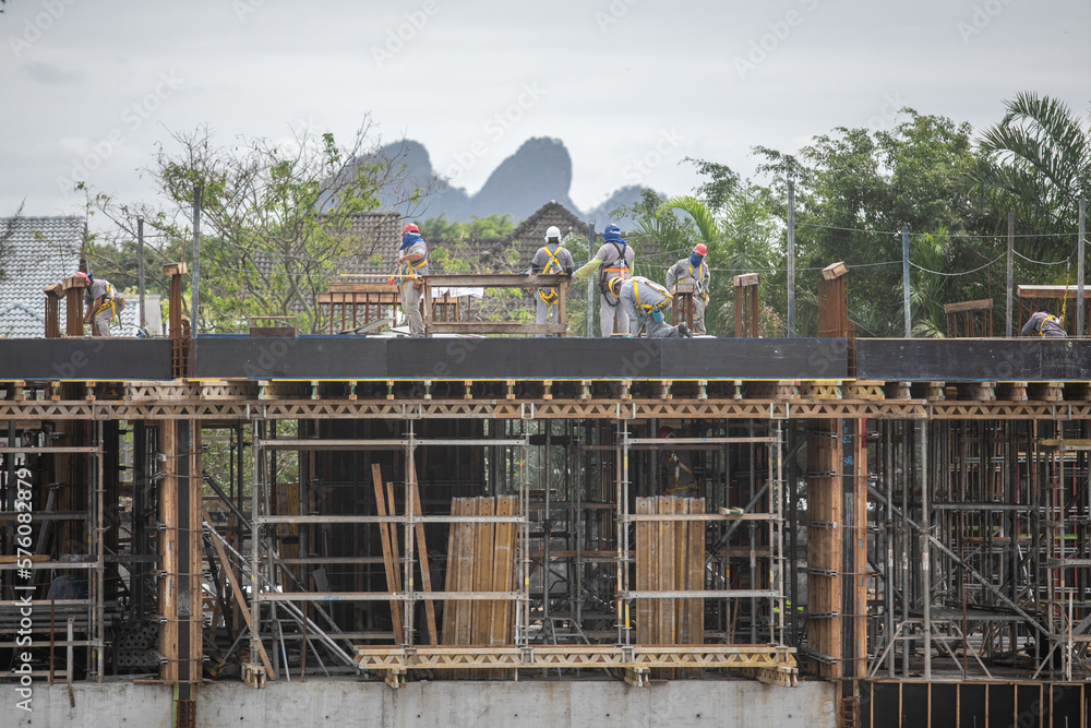 The civil construction industry grows worldwide, pictured here is ...