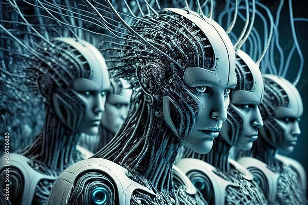 a complex artificial intelligence clones a human being thanks to other artificial intelligences ...
